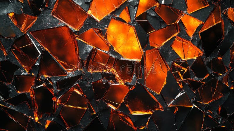 Fiery Lava Rock Texture Background Stock Illustration - Illustration of ...