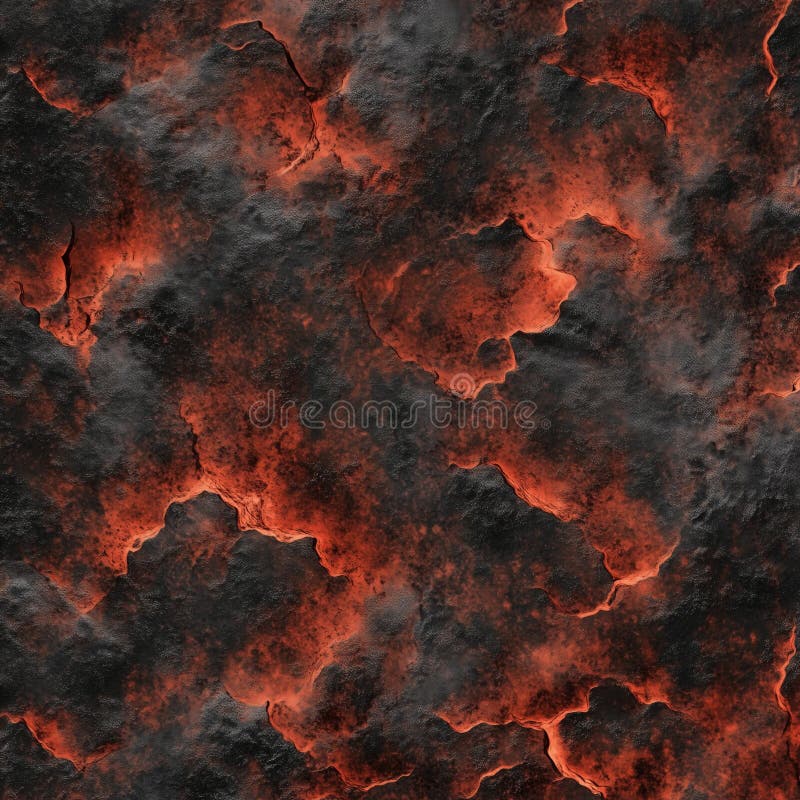 Cracked Stone Surface Red Glowing Veins Stock Photos - Free & Royalty ...