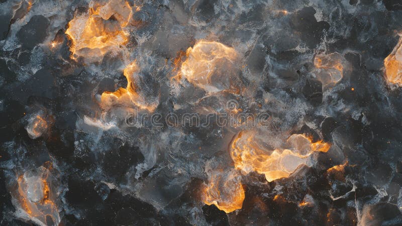 Fiery Lava Texture with Dark Rock Pattern for Abstract Background ...