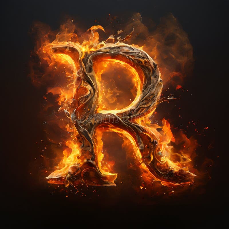 Flame Letter R Stock Illustrations – 346 Flame Letter R Stock ...