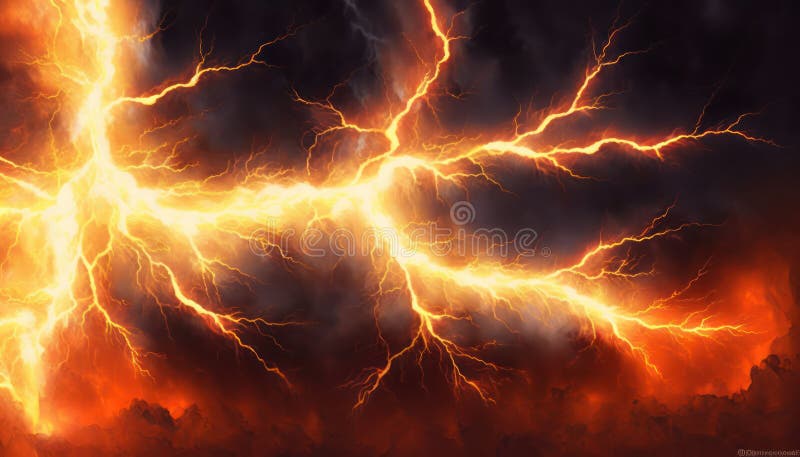 Fiery Thunderstorm Stock Illustrations – 254 Fiery Thunderstorm Stock ...