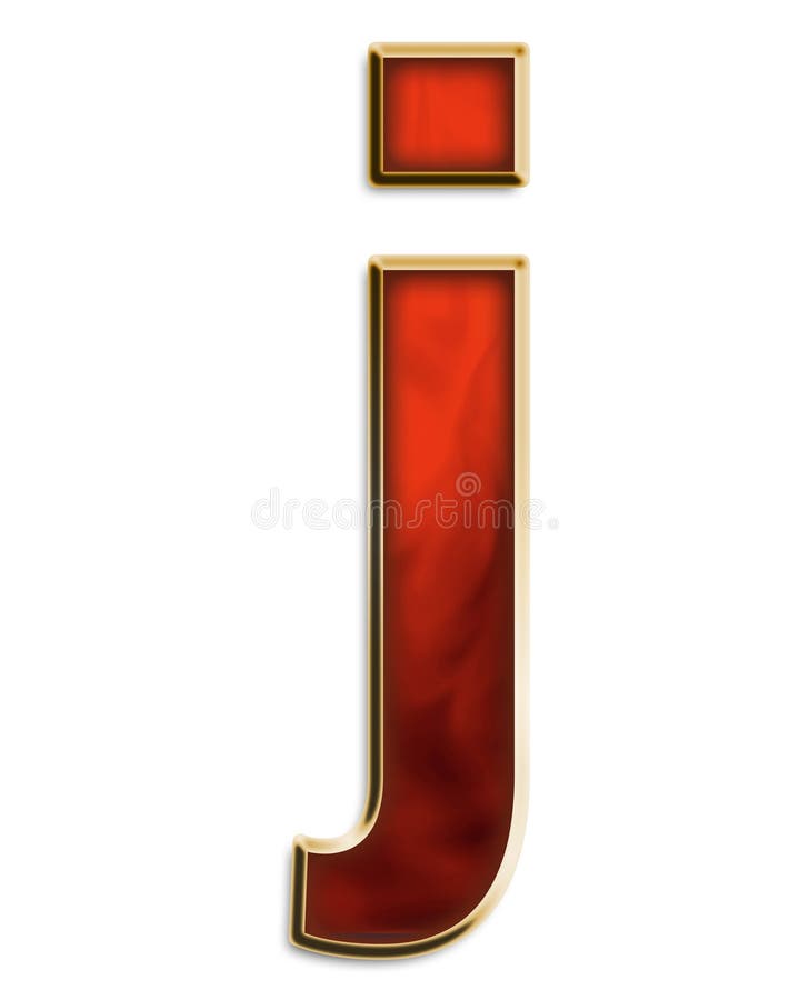 Fiery lowercase j stock illustration. Illustration of series - 5021901