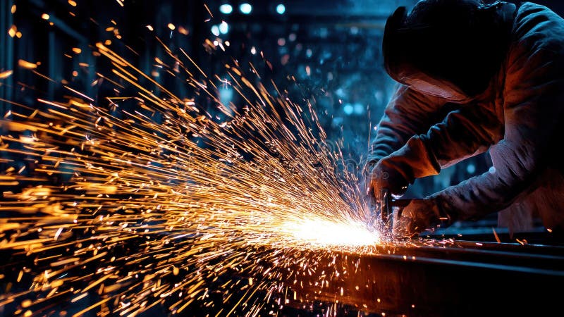 Fiery Metalwork stock illustration. Illustration of night - 374137805