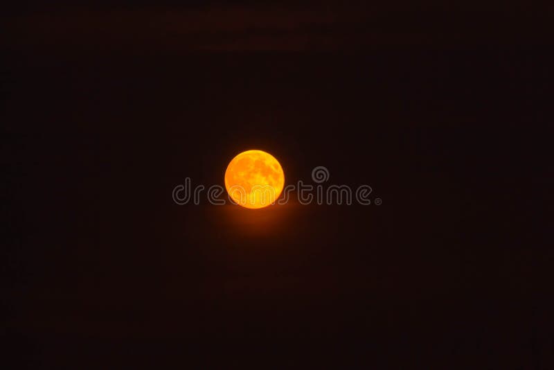 Fiery moon stock photo. Image of night, satellite, objects - 66636354