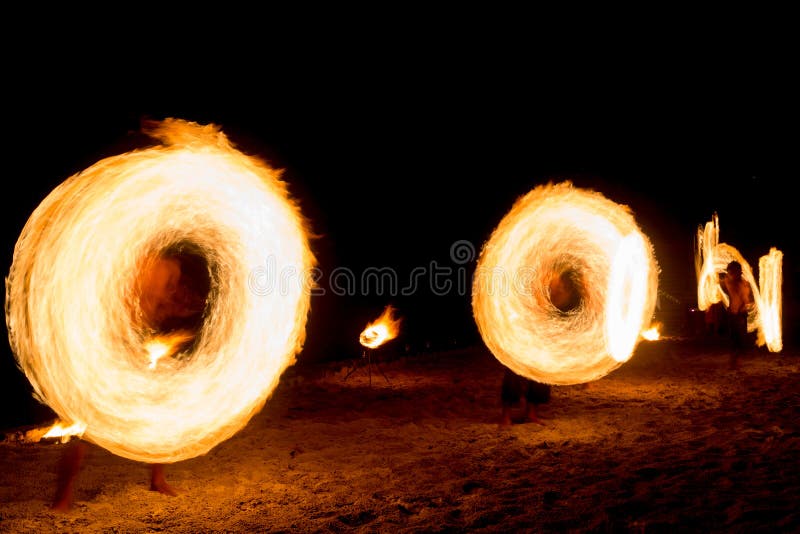 Fiery Motion Fire Show stock photo. Image of performance - 41451142