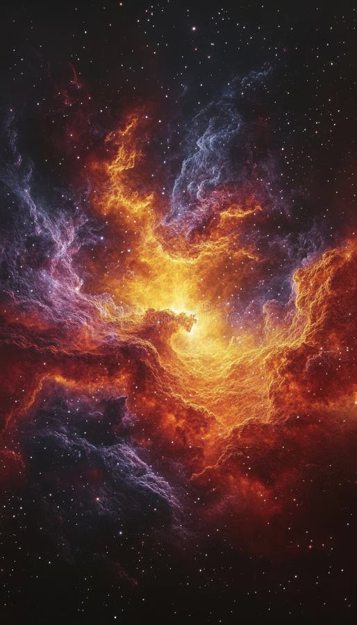 Fiery Nebula, Cosmic Clouds of Gas and Dust, Stellar Formation and the ...
