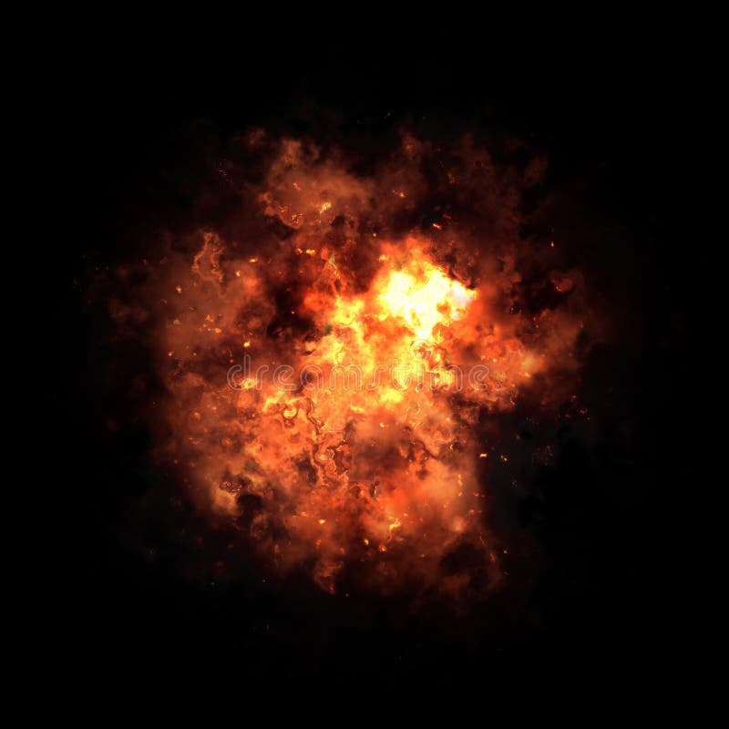 Fiery orange flame stock image. Image of detonate, energy - 75649721