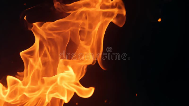 Fiery Orange Flames Abstract Background Video Loop Stock Video - Video ...