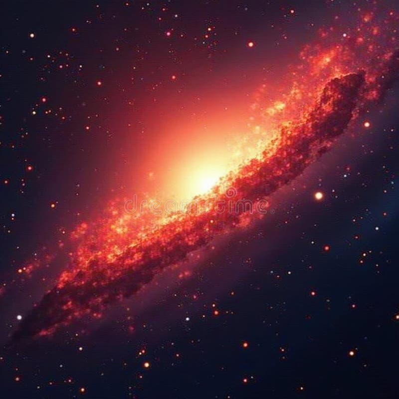 Fiery Orange Red Nebula Explodes Across Cosmic Canvas , Texture, Fire ...