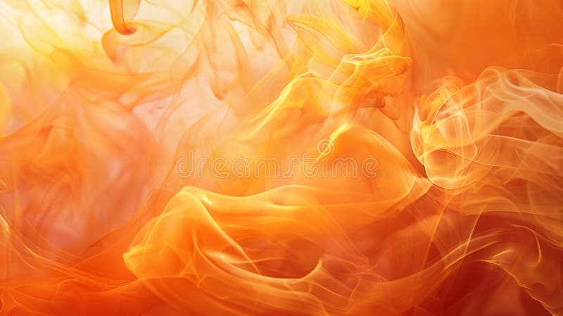 Fiery Orange and Yellow Abstract Smoke Texture Stock Image - Image of ...