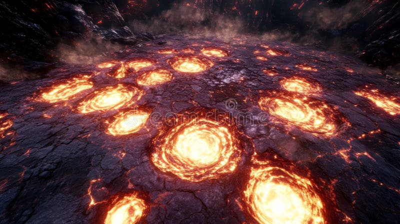 Fiery Orbs, a Captivating Display of Light and Heat in Dark Space ...