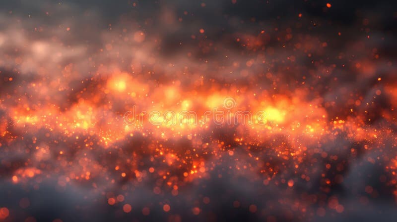 Fiery Particles Explosion with Smoke - Abstract Background Texture ...