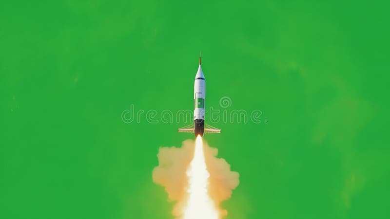 The Fiery Paths that Sprouted from the Back of the Rocket Ship Igniting ...