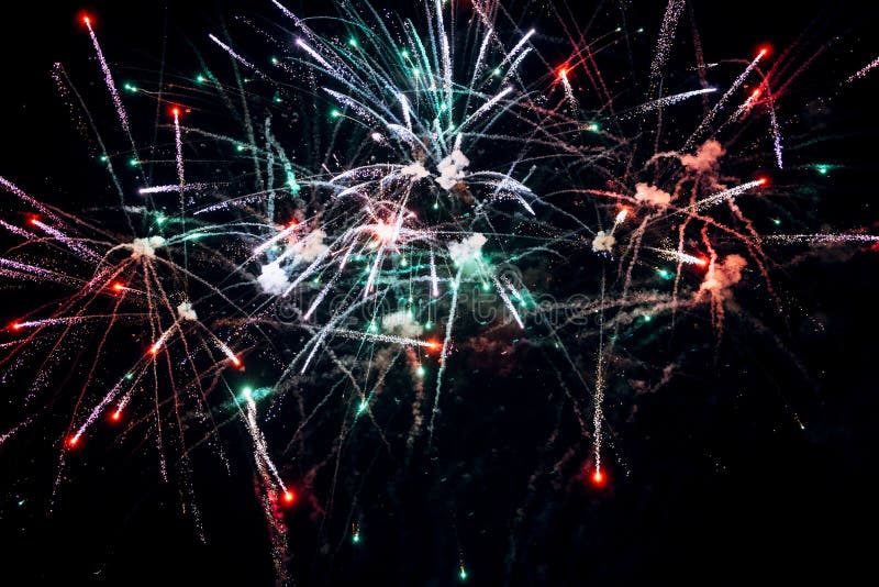 Fiery Pieces of a Fire Show Stock Photo - Image of festival, dance ...