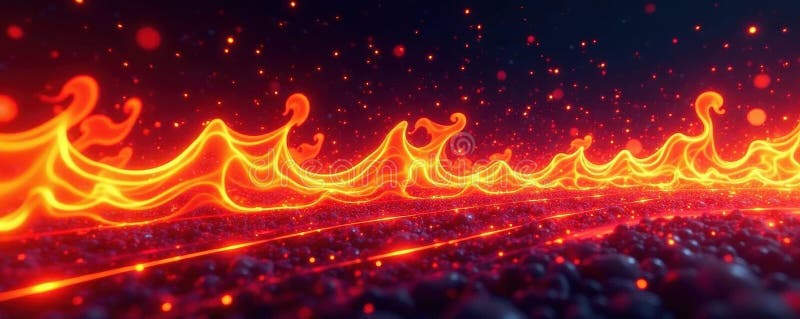 Fiery Racing Stripes, Halftone Texture, Abstract Flames , Illustration ...