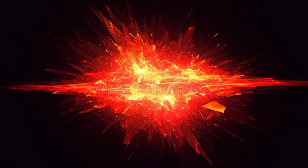 Fiery Red Explosion Abstract Background Stock Illustration - Illustration of texture, abstract ...