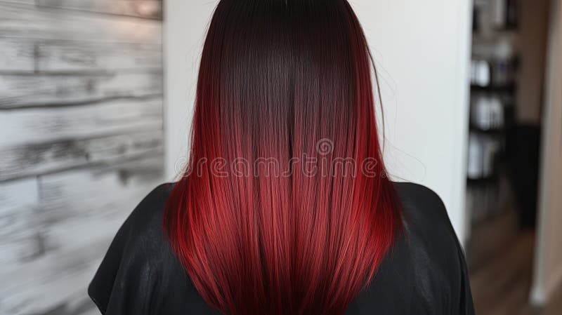 Deep Burgundy Red Fiery Tip Ombre Stock Photos - Free & Royalty-Free ...