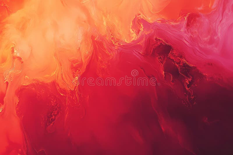 Fiery Red Orange Abstract Background Fluid Lava Like Textures Molten ...