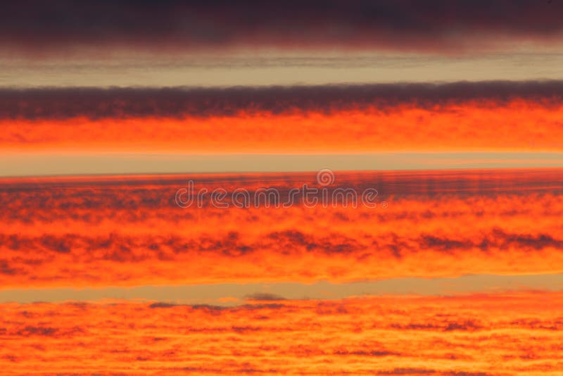 Fiery red sunset clouds stock photo. Image of backdrop - 80748692