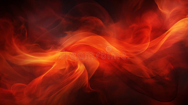 Fiery Red Wisps Intertwine and Billow, Creating a Dynamic and ...