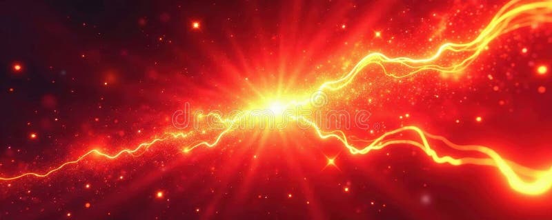 Fiery Red and Yellow Energy Burst, Anime Style, Streak, Explosion Stock ...
