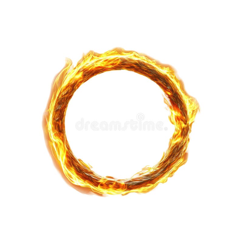 Fiery Ring. Symbol of Energy, Passion, and Eternity Stock Photo - Image ...