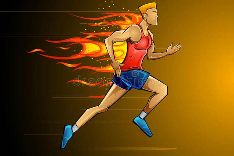 Powerful Runner Stock Illustrations – 1,700 Powerful Runner Stock ...