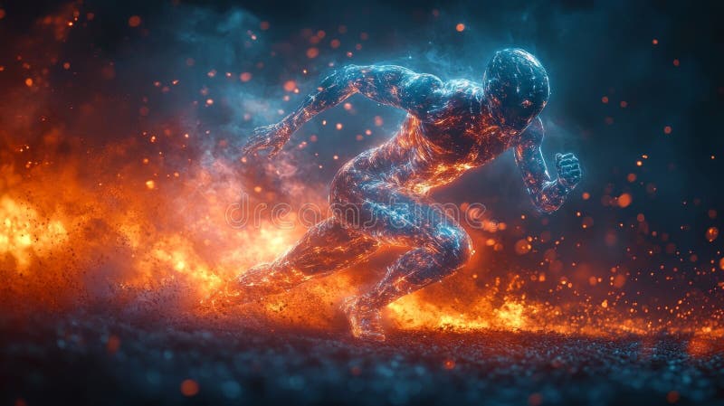 Runner Fire Stock Illustrations – 660 Runner Fire Stock Illustrations ...