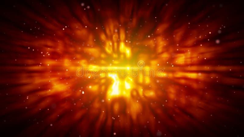 Fiery Shiny Rays Abstract Background Stock Illustration - Illustration ...