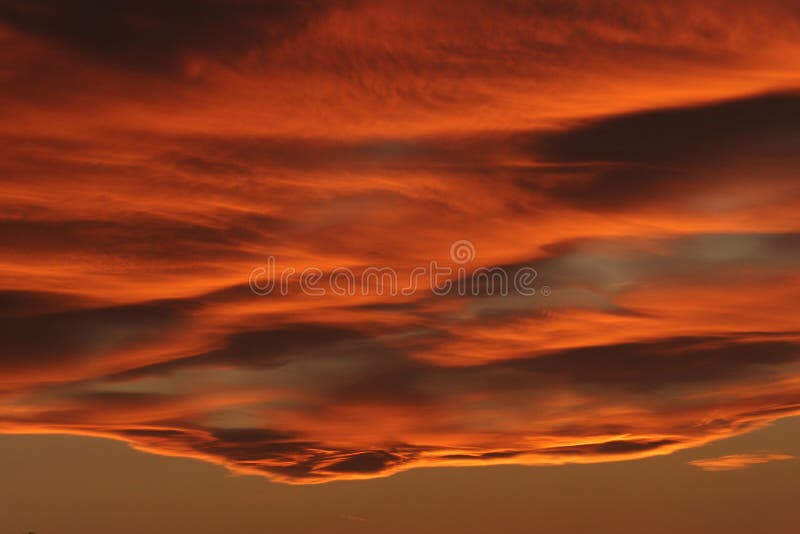 Fiery Sky stock image. Image of burnt, blackened, orange - 1338501