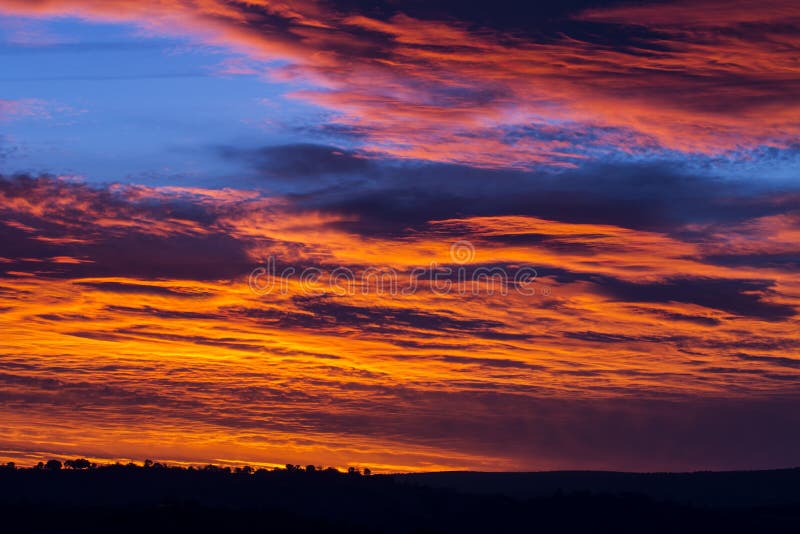 Fiery sky stock photo. Image of dusk, summer, colored - 28883386