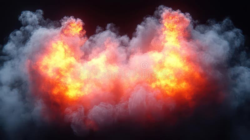 Fiery Smoke & Inferno stock image. Image of contrast - 386976339