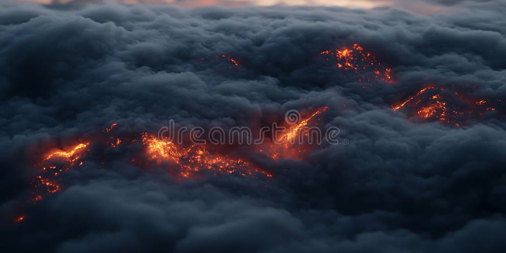 Fiery Smoke Texture with EmberLike Glow for Dramatic Visual Effects ...