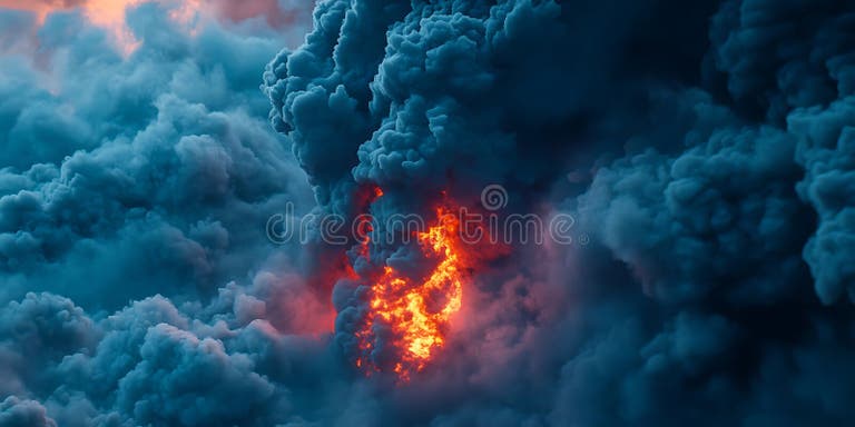 Fiery Smoke Texture with EmberLike Glow for Dramatic Visual Effects ...