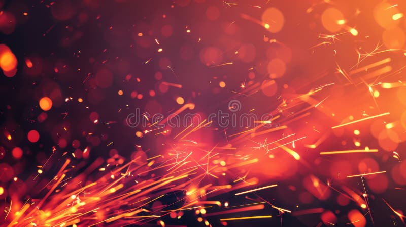 The Glowing Fire Sparks.AI Generated Image Stock Image - Image of ...