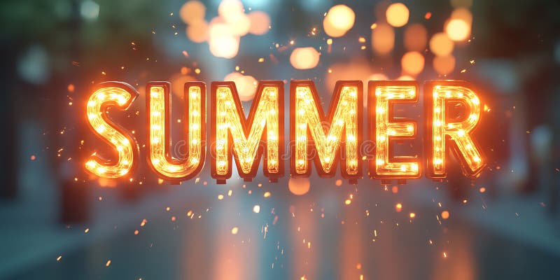 Fiery Summer Text Image HD Background Wallpaper Stock Illustration ...