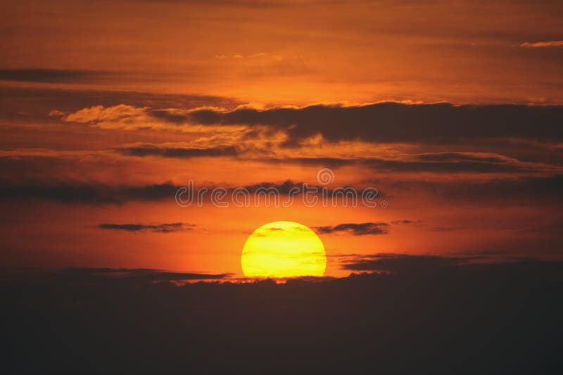 Fiery sun landscape stock image. Image of dawn, life - 15704223