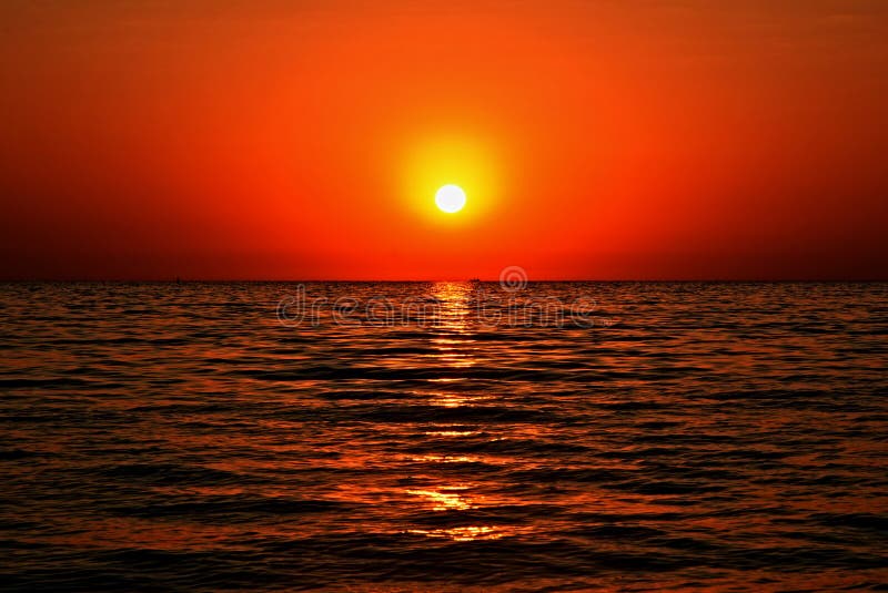 Fiery sunset stock photo. Image of sunlight, dawn, morning - 308836216