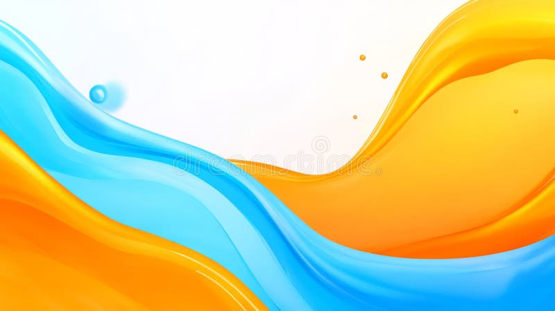 Fiery, Swirling Patterns of Blue-orange Paint are Showcased in a ...