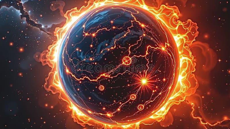 A Fiery, Upside-down Planet Explodes in a Global, Horizontal Flare of ...