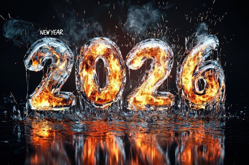 A Fiery and Vibrant Celebration of the New Year 2026 Featuring ...