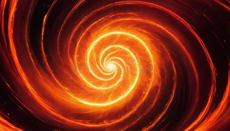 Fiery Vortex of Light in Space Stock Photo - Image of galaxy ...