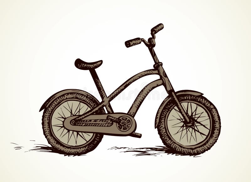 Fiets Vector tekening vector illustratie. Illustration of tekening ...