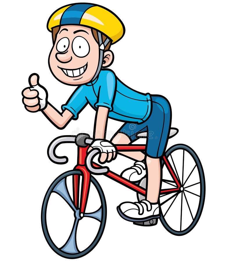 Fietser vector illustratie. Illustration of sport, fietser - 53821412