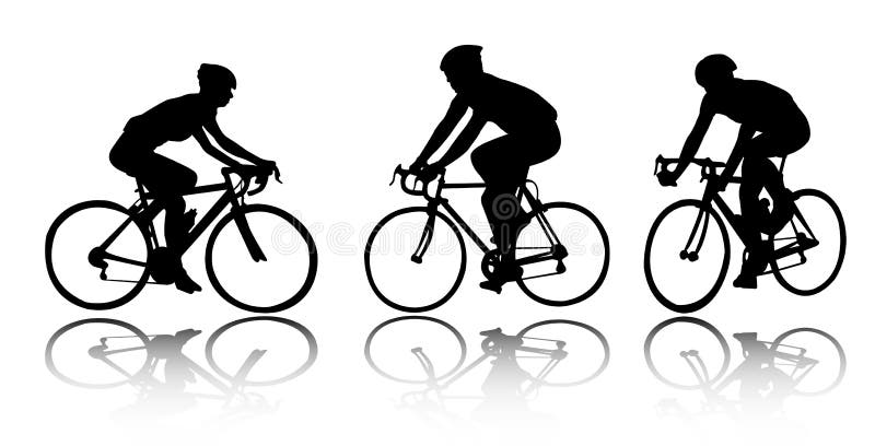 Wielrennen Kunst Gestileerde Cartoon. Vector Illustratie - Illustration ...