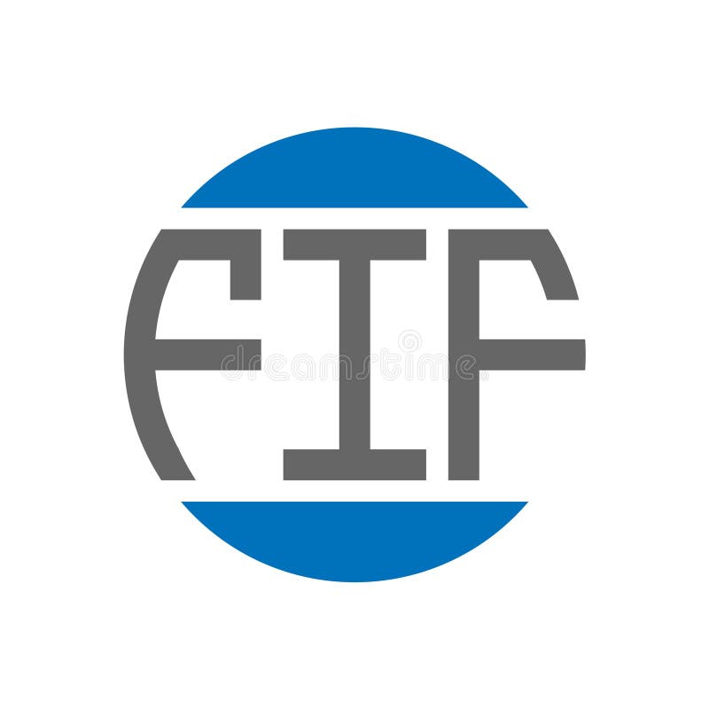 FIF Letter Logo Design on White Background. FIF Creative Initials ...