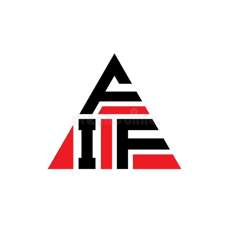 FIF Triangle Letter Logo Design with Triangle Shape. FIF Triangle Logo ...