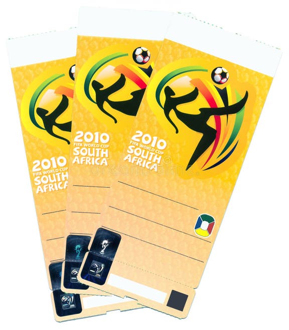 FIFA Soccer World Cup 2010 - Ticket Sample Editorial Photography ...