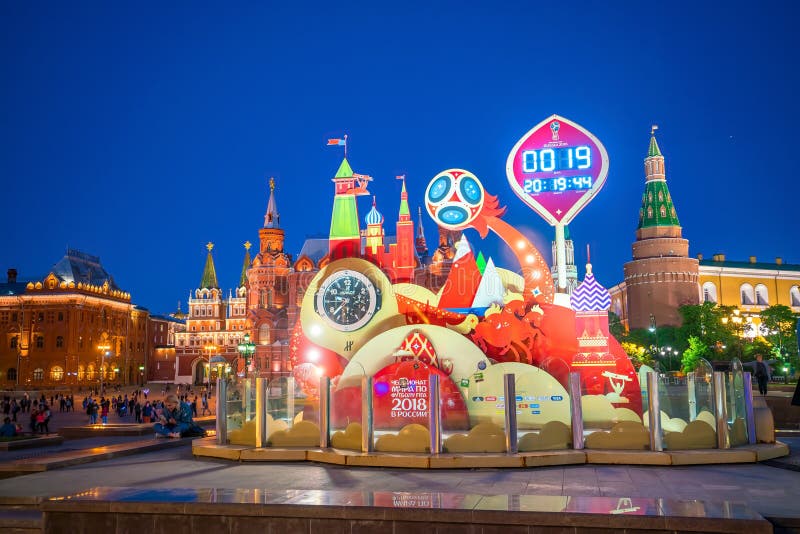FIFA World Cup 2018 Advertising Board in Moscow Editorial Photo - Image ...