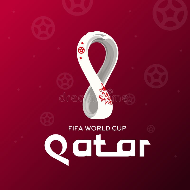 FIFA World Cup 2022 Background Poster with Logo WORLCUP QATAR. Stock ...